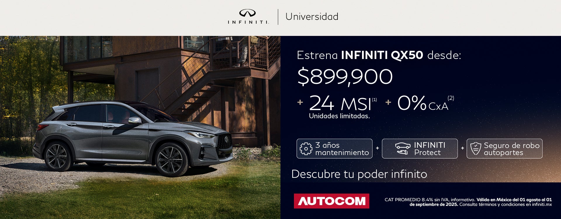 Infiniti Universidad | Agencia de autos INFINITI | Álvaro Obregón, CDMX