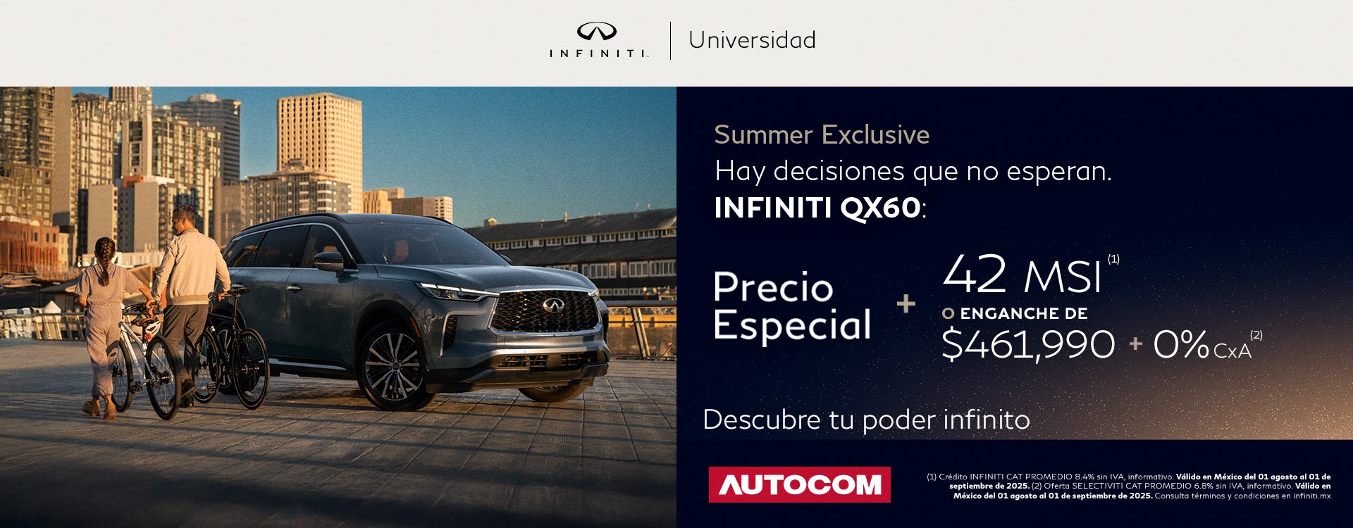 Infiniti Universidad | Agencia de autos INFINITI | Álvaro Obregón, CDMX